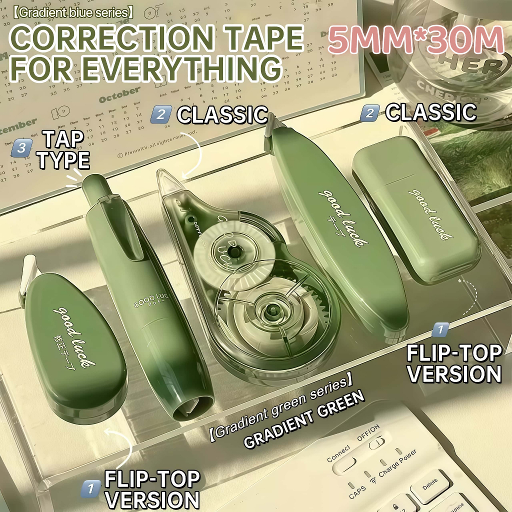 5Pcs/Set Creative Correction Tape 5mm*6m Simple Large Capacity ...