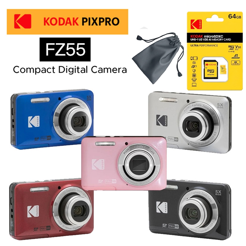 Kodak PIXPRO FZ55 Friendly Zoom Compact Digital Camera Point & Shoot ...