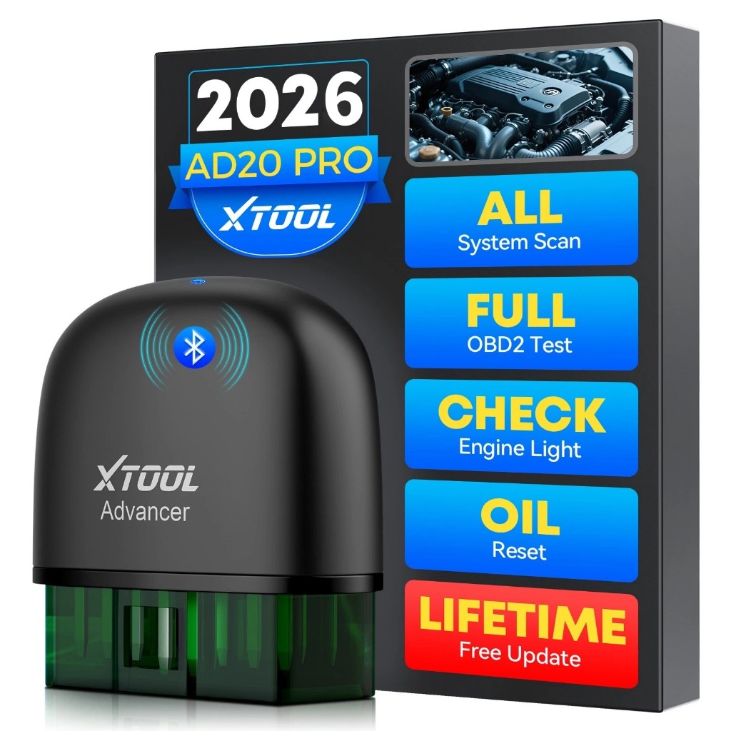 XTOOL AD20 PRO Lifetime Free Updates Wireless OBD2 Scanner Full System ...