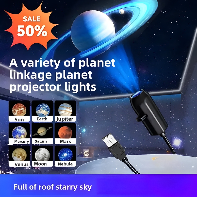 [Creative LED Night Light]Starry Sky Lamp Moon Lamp Bedroom Creative ...