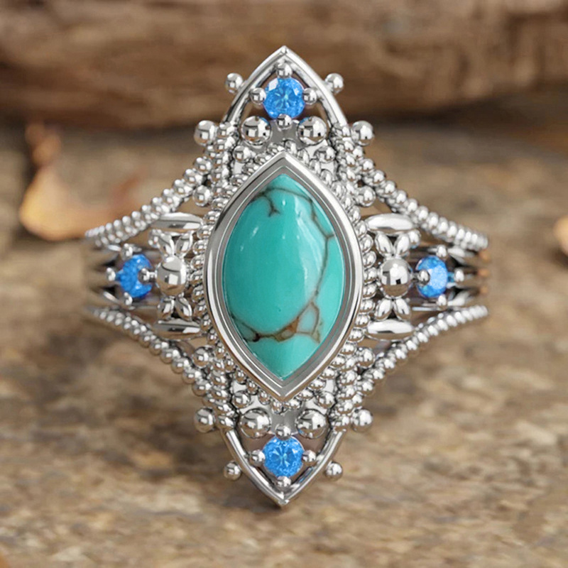 European and American retro art horse eye women's ring | Shopee Philippines
