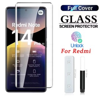 UV Liquid Glue Nano Optics Full Curved Tempered Glass Film For Redmi ...