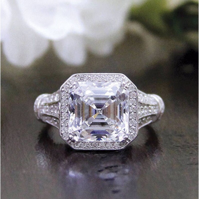 European and American new retro exaggerated simple personalized women's ...