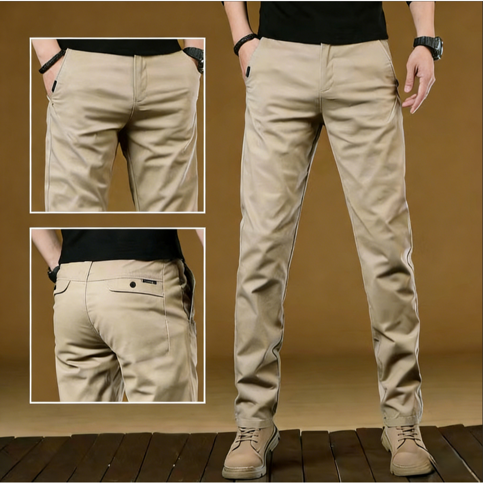 VV CHINO Men's Straight Fit High Quality Pants | Shopee Philippines
