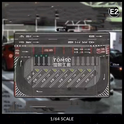 1: 64 scenes: Beijing Gaochensi PA large and small car parking lot ...