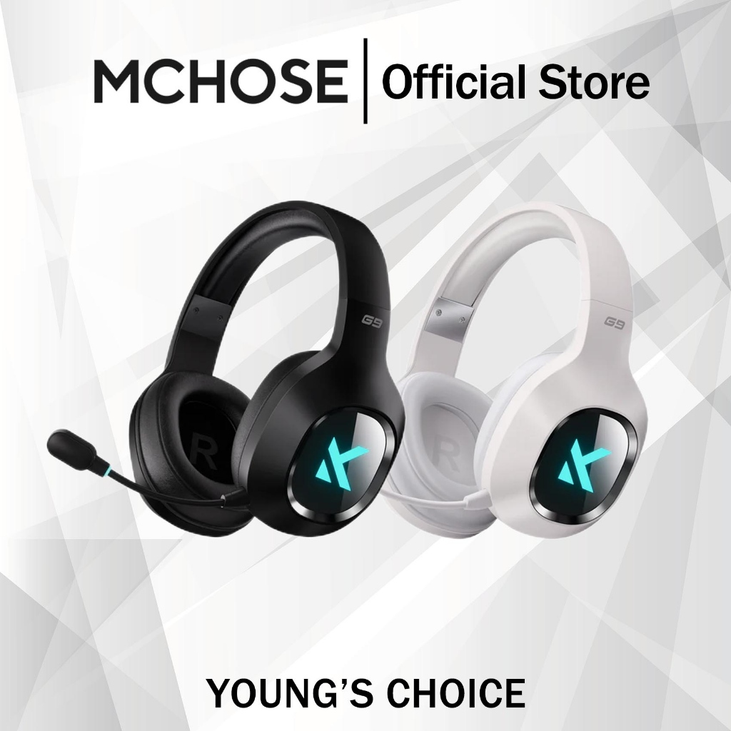 MCHOSE G9 Series Wireless Gaming Headset 3 Mode Wired 2.4g Wireless ...