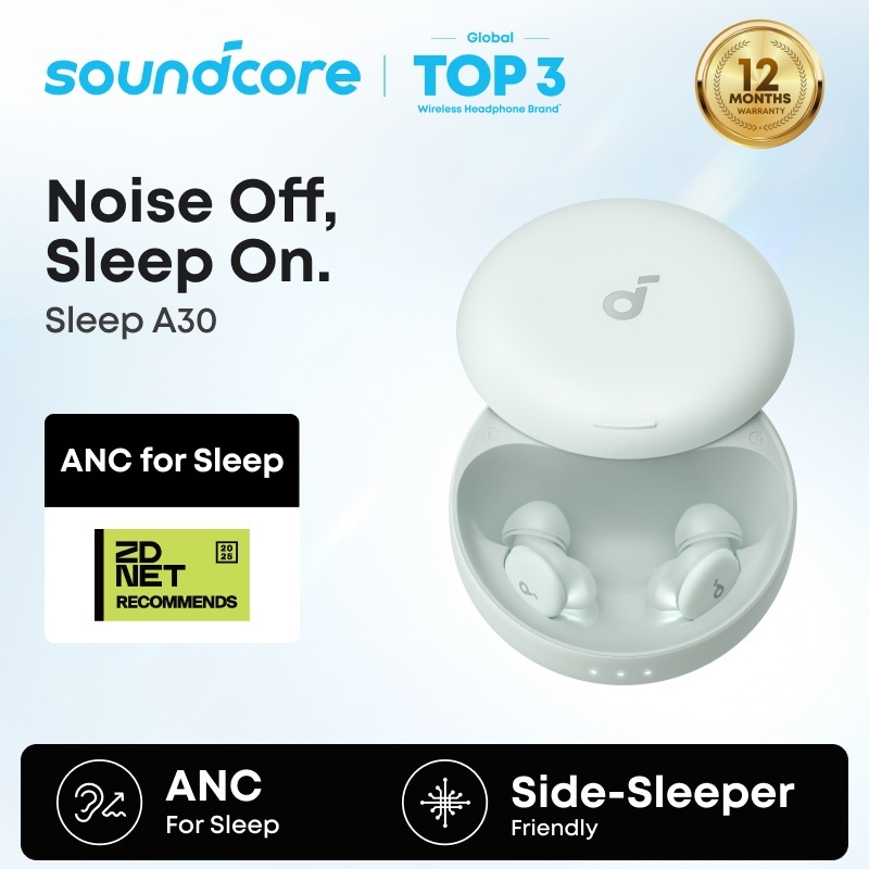 [New]Soundcore Sleep A30 by Anker Sleep Earbuds, Smart Active Noise ...