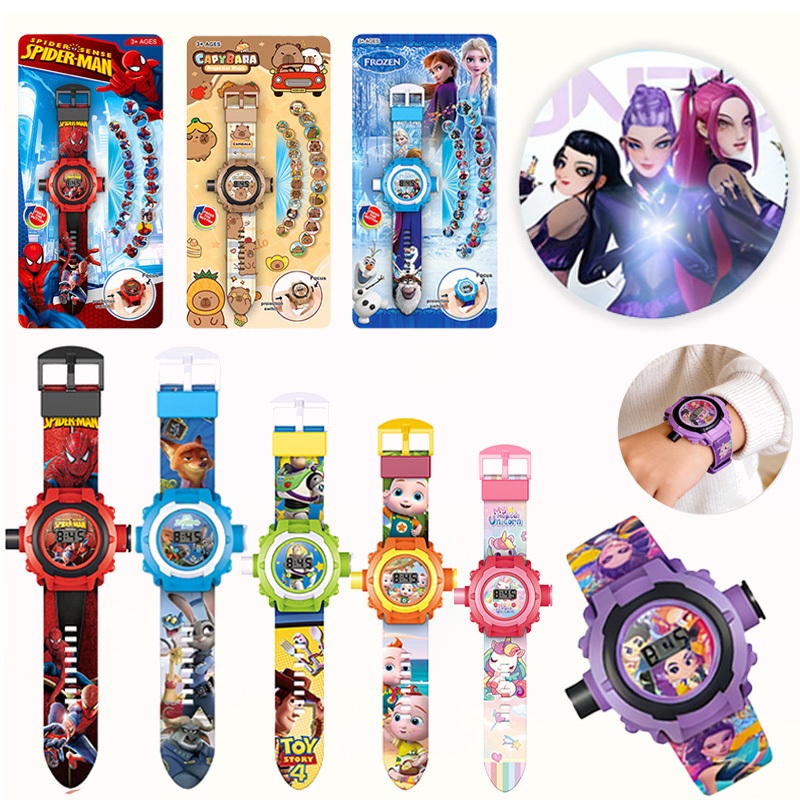 24 Figure Projection Watch Kpop Demon Hunters Creative Digital Watch ...