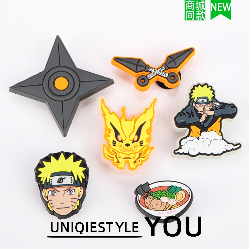 Decorative Hole Shoes Shoes Flower Cute Cartoon Anime Naruto Series ...