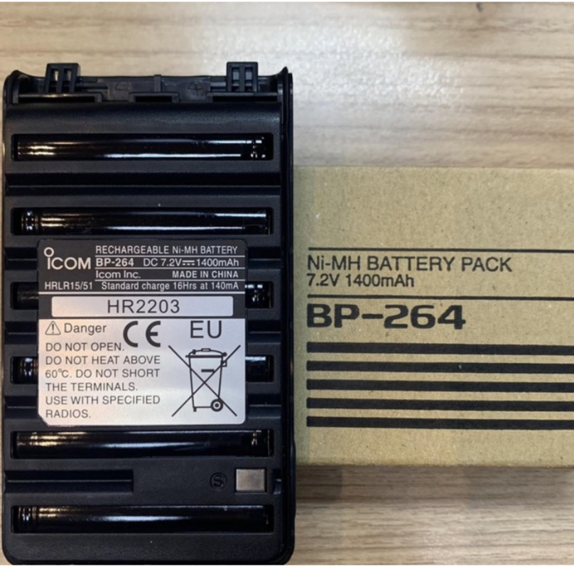 ICOM BP-264 BATTERY PACK FOR IC-V80 /U80 IC-V80E/U80E Nickel metal ...