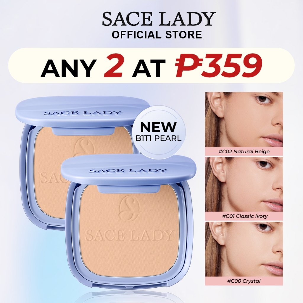 【BUY 1 TAKE 1】SACE LADY Pearl Oil Control Waterproof Face Powder SPF 30 ...