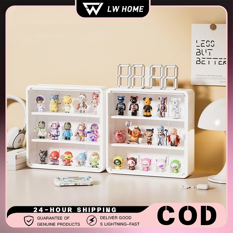 Wall Mounted Blind Box Toy Organizer Storage Rack Dustproof Display ...