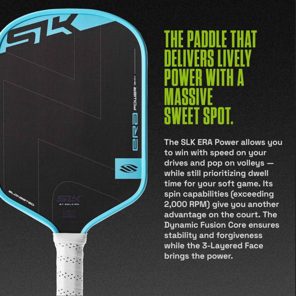 SLK by Selkirk ERA Power Elongated Pickleball Paddle | Durable ...