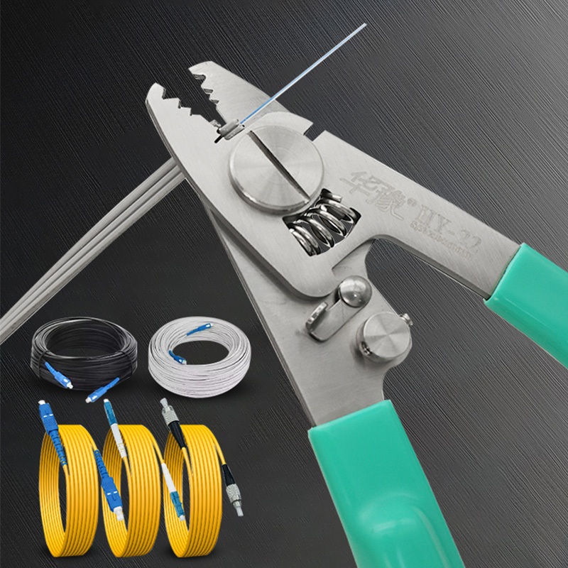 FTTH Drop Cable Wire Stripper HY-22 6-in-1 Fiber Optic Stripper Tools ...