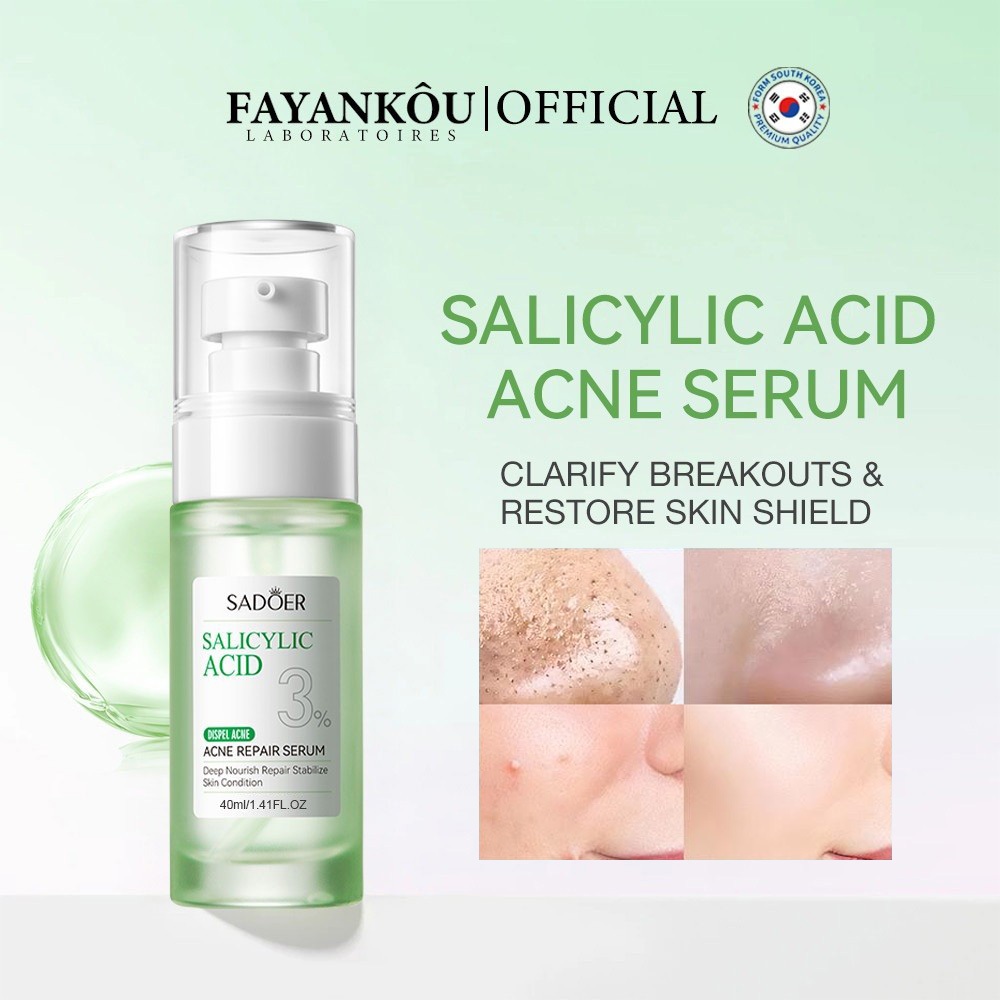3% Salicylic Acid Acne Treatment Serum Pimple and Dark Spot Remover ...