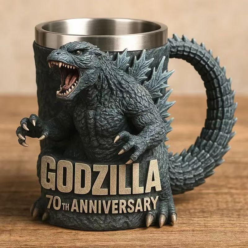 2026 Godzilla 3D Mug Godzilla 70th Anniversary Coffee Cup | Shopee ...