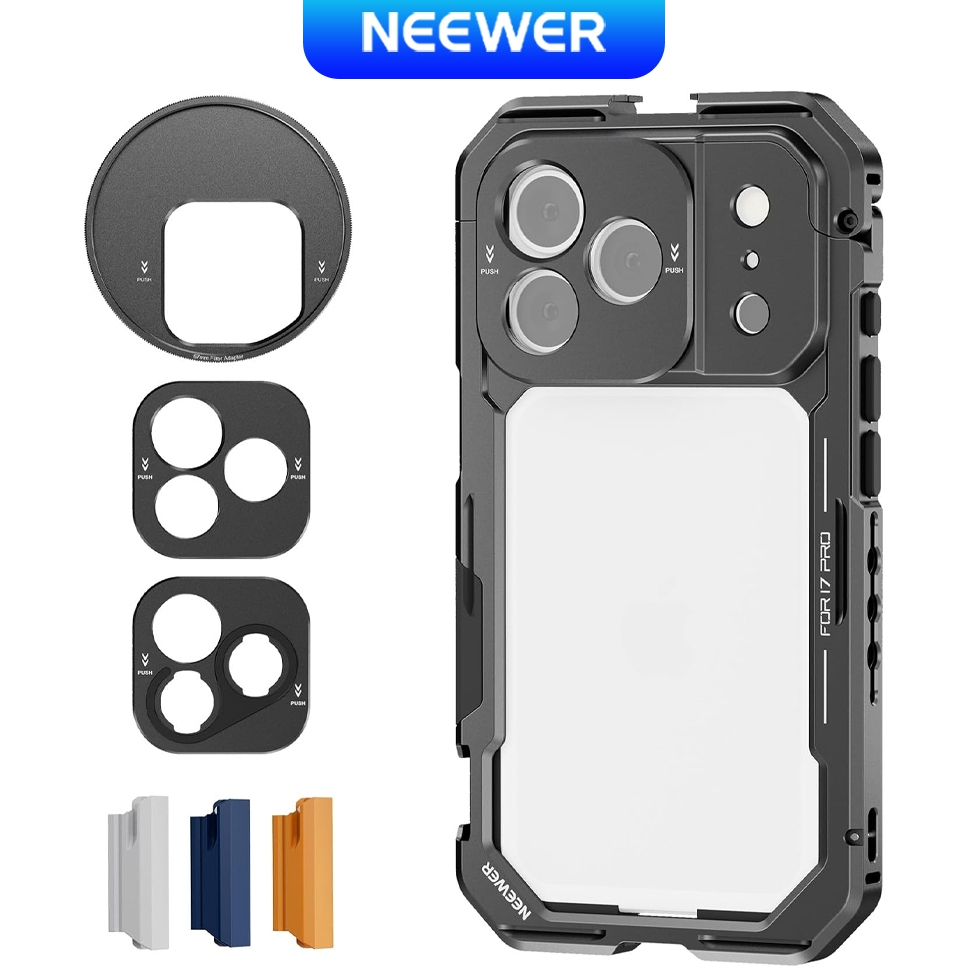 NEEWER PA144 Phone Cage Compatible with Iphone 17 Pro/Pro Max, Quick ...