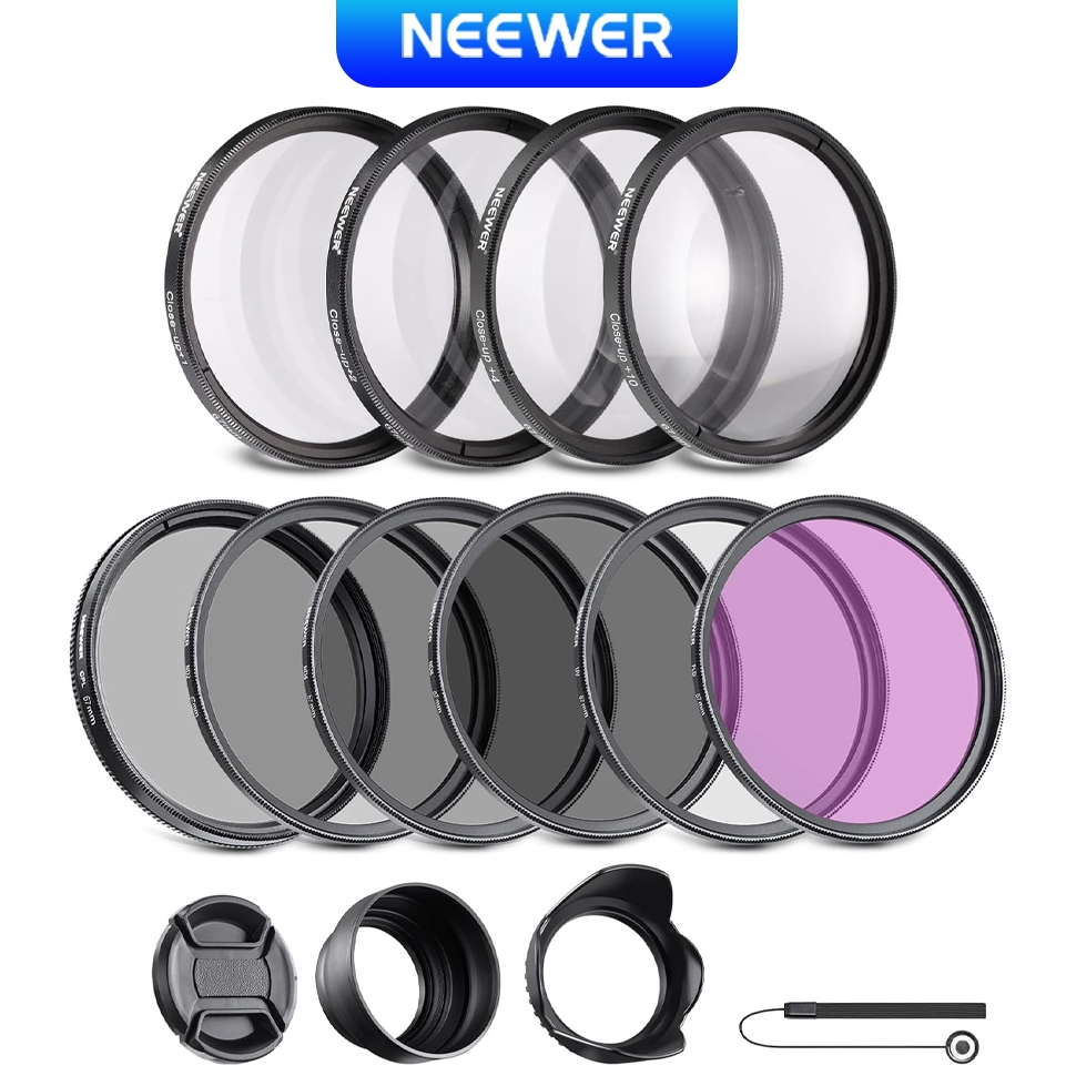 NEEWER 67MM Complete Lens Filter Accessory Kit for Lenses with 67MM ...
