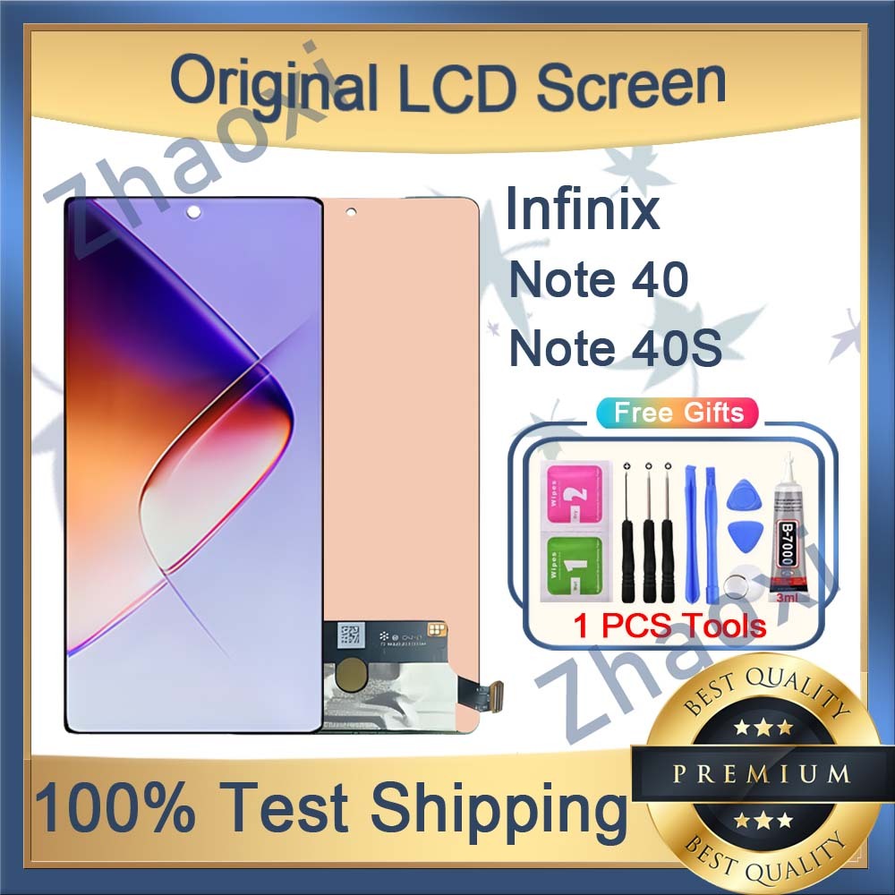 Original AMOLED Infinix Note 40 4G 5G Note 40S LCD Screen Replacement ...