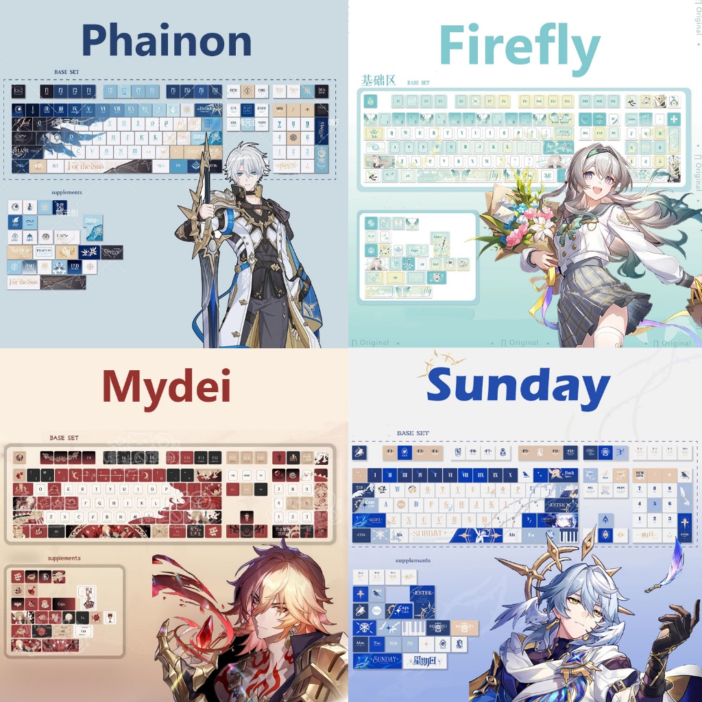 Honkai: Star Rail Phainon Keycaps 120 Keys MOA/Cherry Profile PBT ...