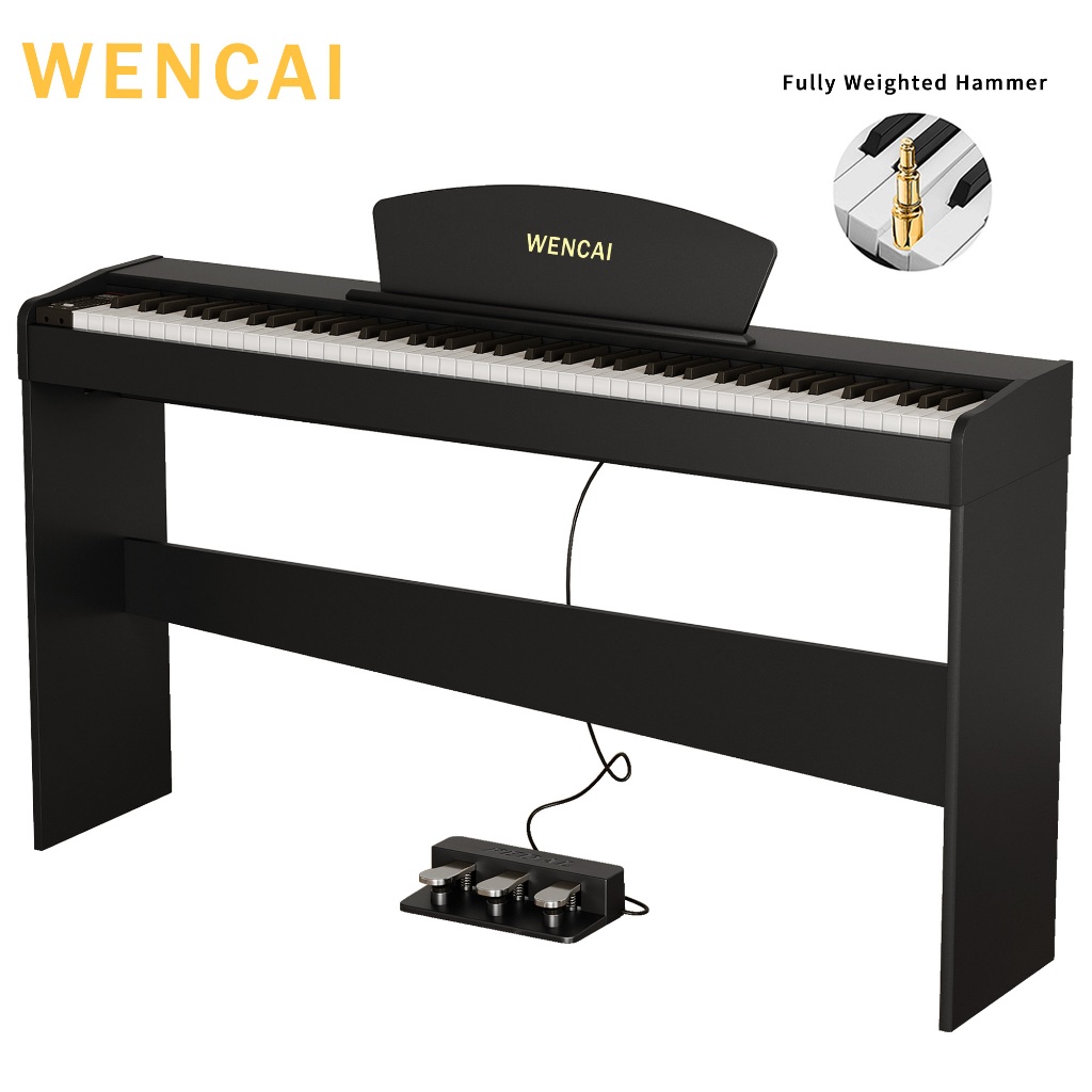 WENCAI 88 Key Digital Upright Piano Keyboard Action Full-size for ...