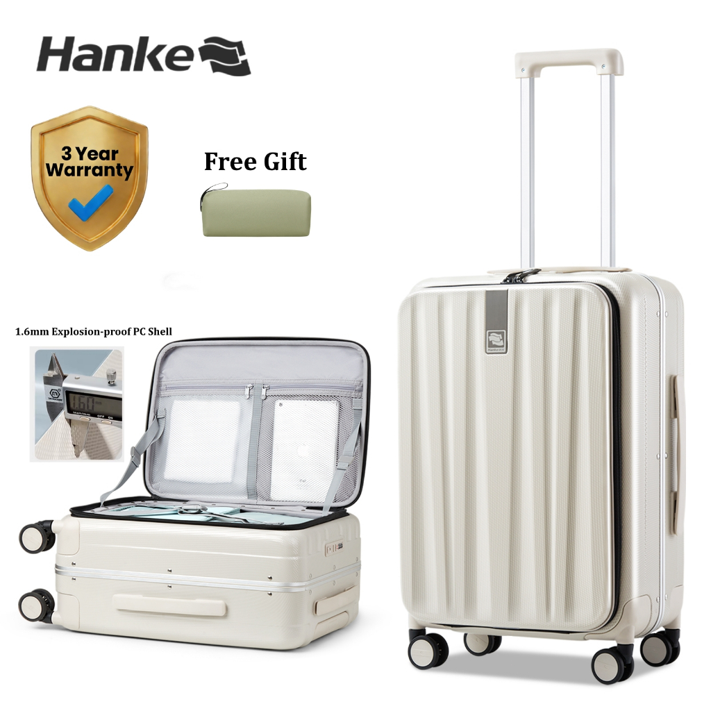 Hanke Luggage Bag Travel Front Opening Luggage Expandable Cabin Luggage ...