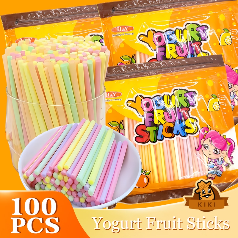 【COD】H&Y Yogurt Fruit Sticks, 100pcs Bulk Pack (180g) - Delicious Fruit ...