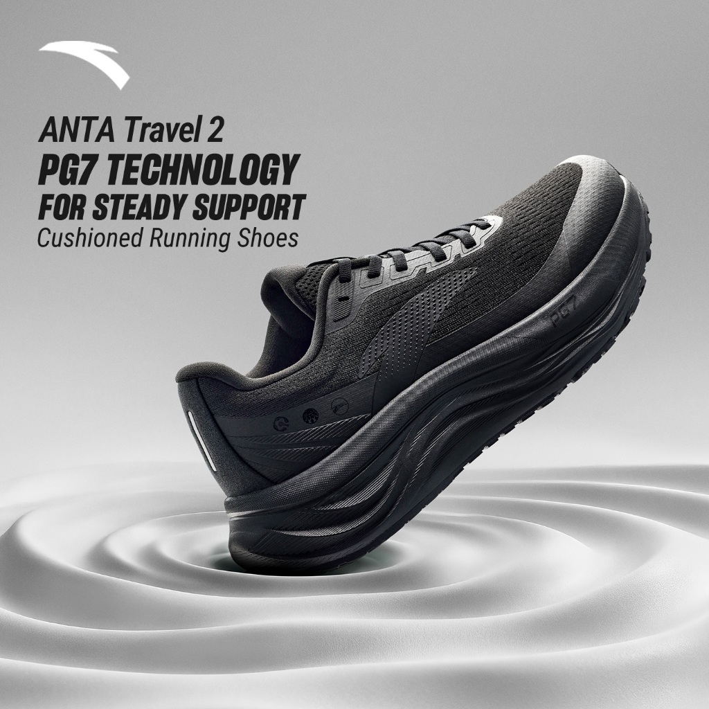 ANTA Men PG7 Travel 2 Running Shoes Widefoot 2E Rebound Shock ...