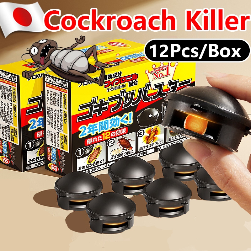 JAPAN Cockroach Killer Gel 12pcs Cockroach Traps Cockroach Sticker ...