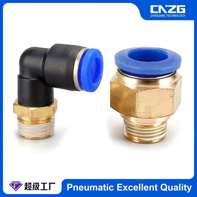 PC PL Pneumatic Quick Joint Hose Connector Elbow Push In Release ...