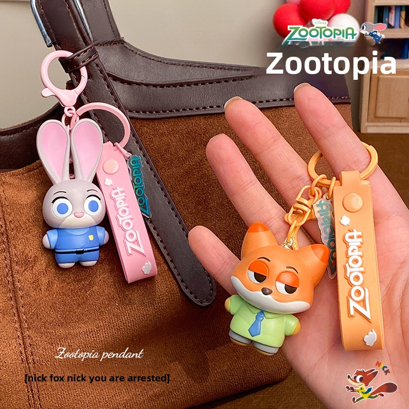 Disney Zootopia Judy Nick Leopard Officer Lightning Pendant Silicone ...