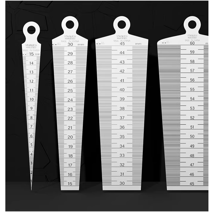 High Precision Stainless Steel Tapered Ruler/Gap Ruler 1-60mm | Shopee ...