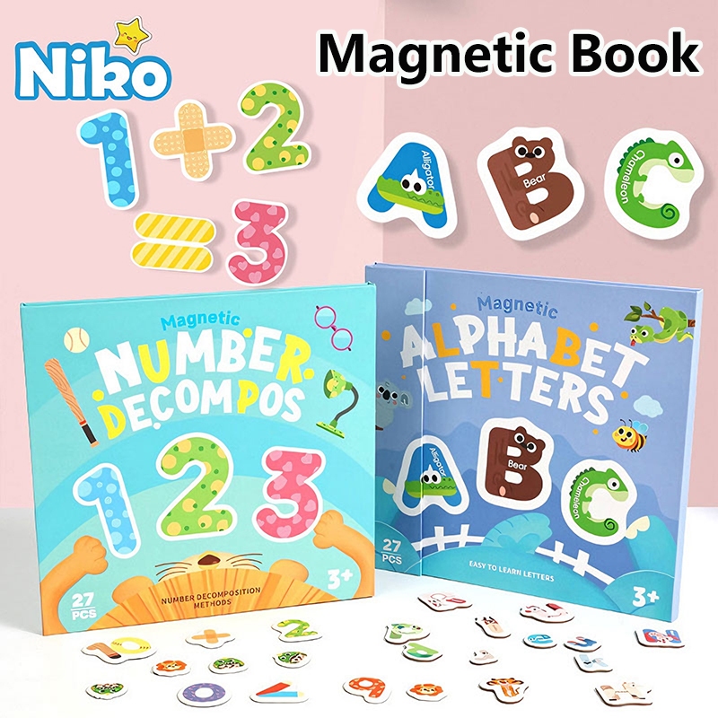 NIKO Magnetic Alphabet Letters Book ABC Early Education learning Toys ...