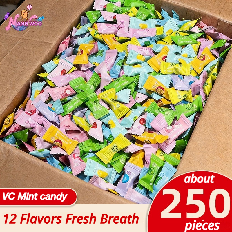 Nan Guo【about 250 pcs】Mint Candy Sugar Free 12 flavors/ Kisses,Fresh ...
