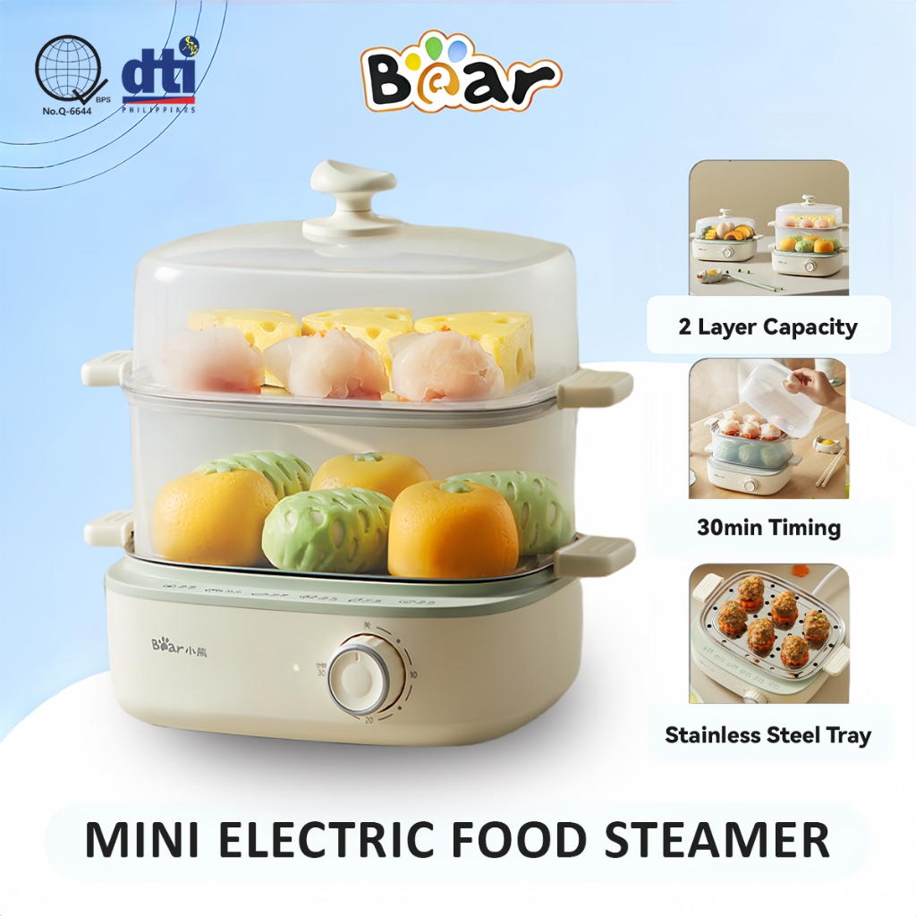 Bear Electric Siomai Steamer Egg Boiler Multi Cooker Food Steamer 2 ...