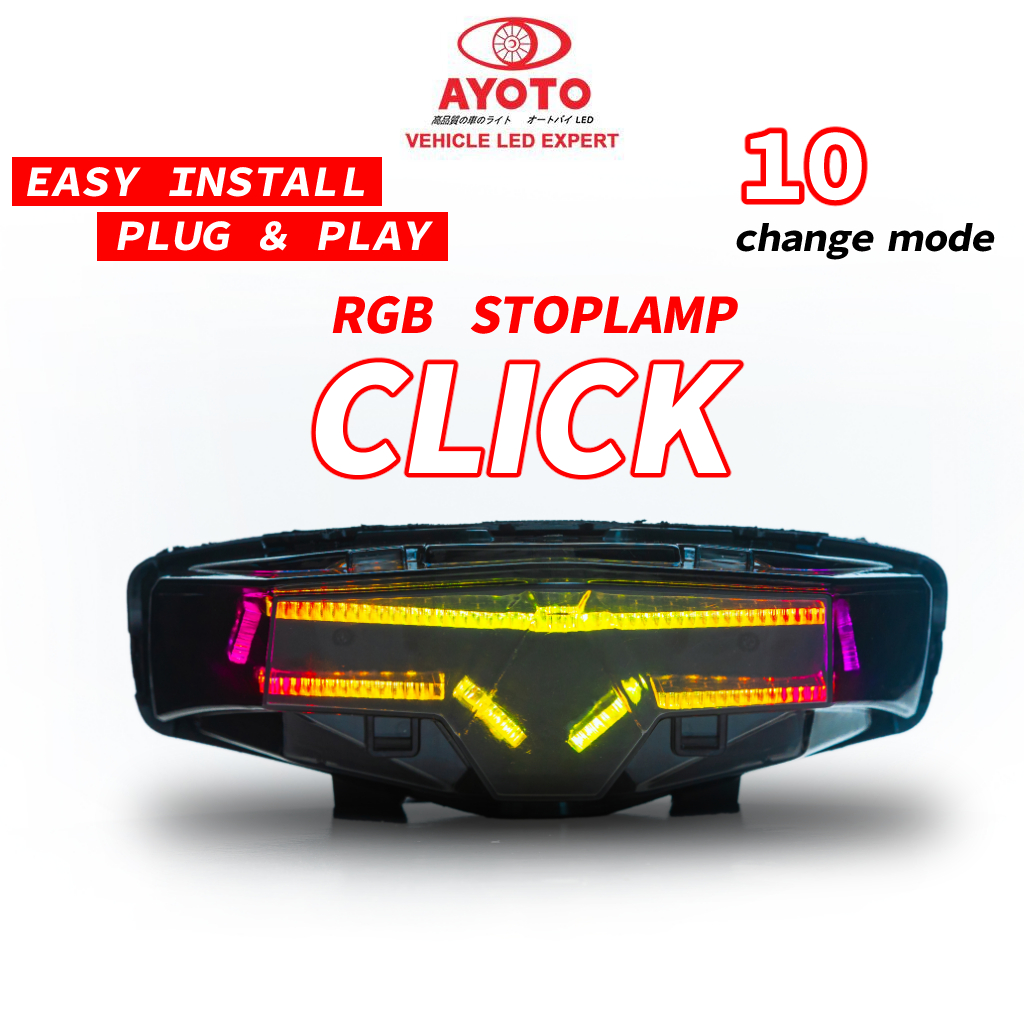 AYOTO LED HONDA CLICK VARIO BEAT V2 V1 tail light assembly stop brake ...