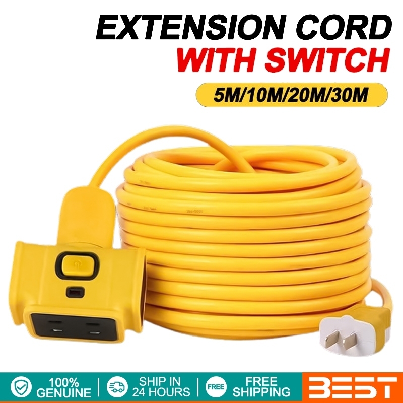 Centrix Extension cord electric vehicle charging socket long plug row 2 ...
