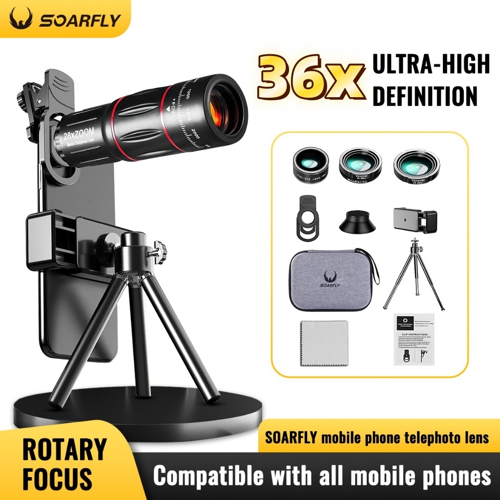 SOARFLY 28x36x phone lens for photography set phone lens zoom phone ...