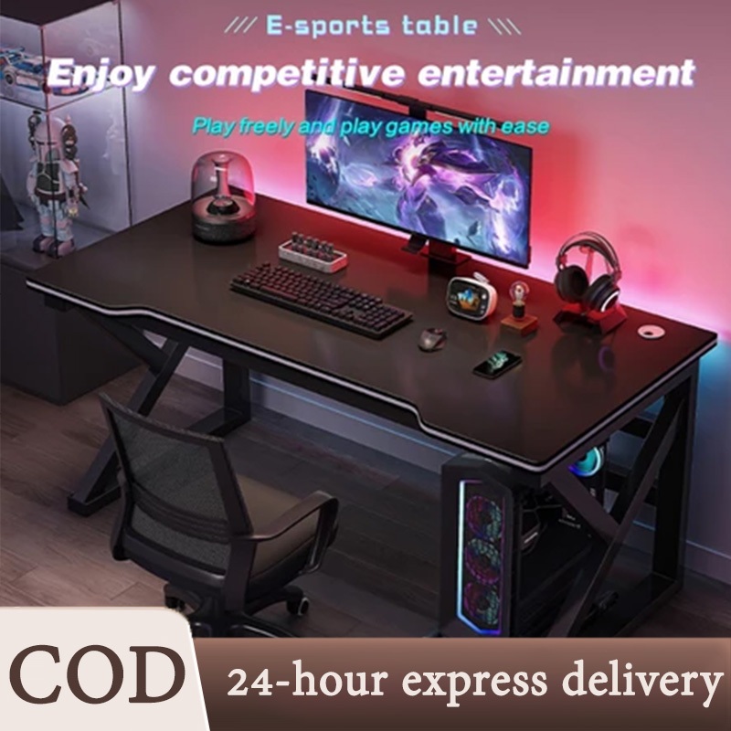 Carbon Fiber Gaming Computer Desk | 140×60CM Modern Minimalist Large ...