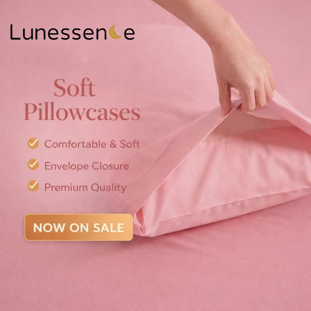 Lunessence 2-in-1 Pillowcase | Faux Silk with Envelope Closure | 20x30 ...