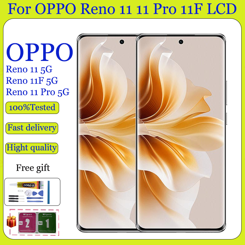 Original AMOLED For OPPO Reno 11 Reno 11 Pro Reno 11F 5G LCD Display ...