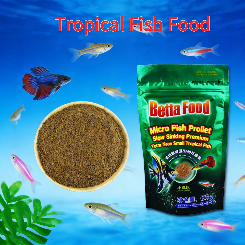 Betta Fish Food Micro Pellet High Protein Slow Sinking Premium Feed for ...
