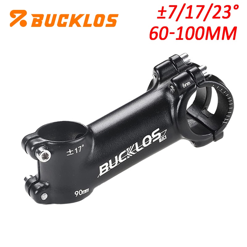 BUCKLOS Bike Stem Aluminium Alloy 7/17/22 Degree MTB Stem 60/70/80/90 ...