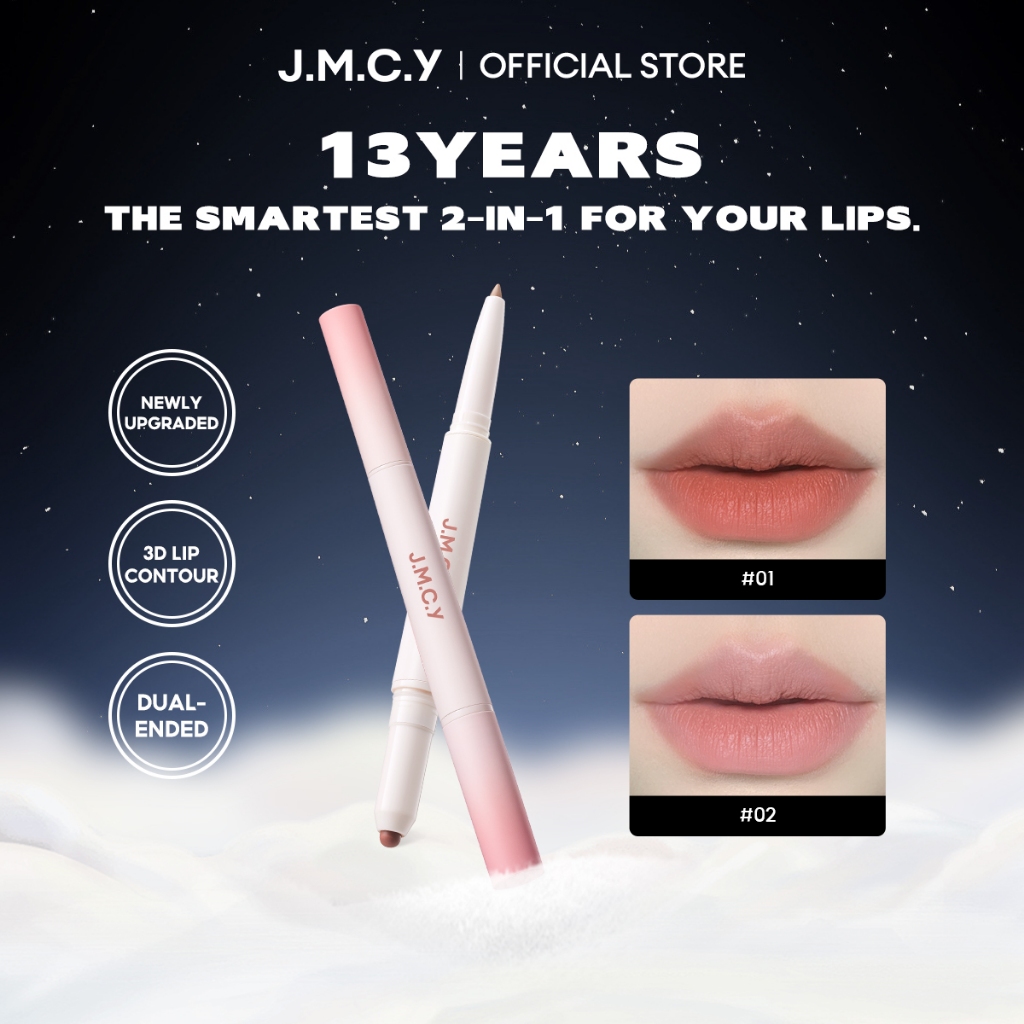 JMCY 5 in 1 Lip Liner Double-Ended Two-Color Multi-purpose Eyeliner ...