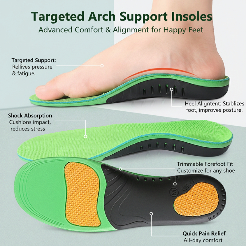 Flat Foot Correction Insoles for Men and Women Arch Support Comfort ...