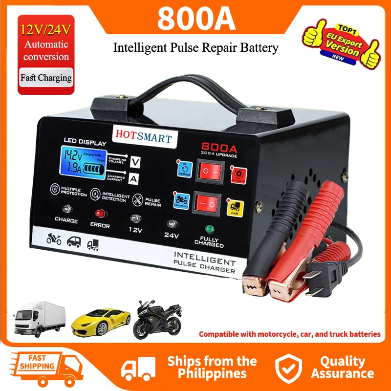 800A Japan Car Battery Charger 12V 24V for Motorcycle Battery Fast ...