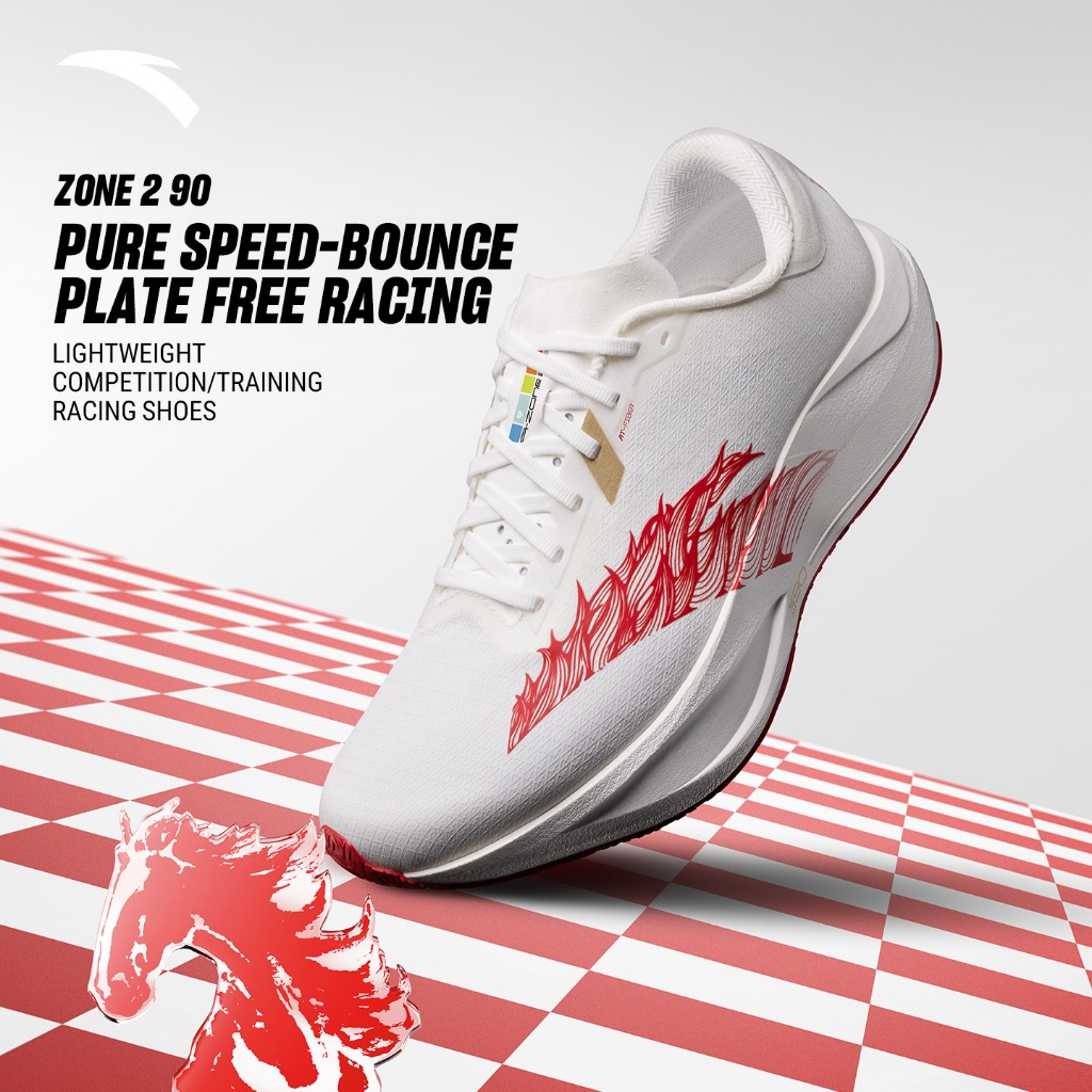 ANTA Men Zone 2 90 Sports Running Shoes Cushioning Rebound Shock ...