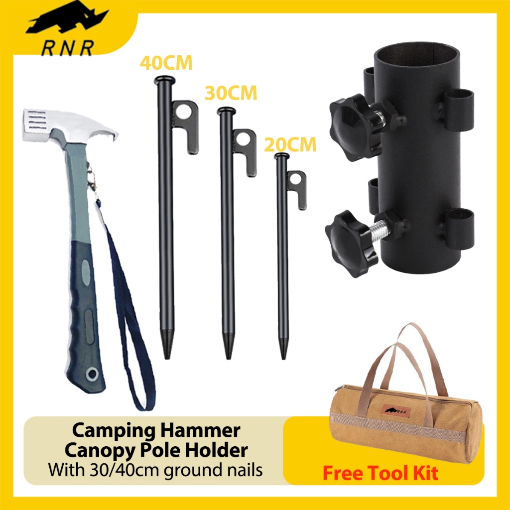 Tent Canopy Pole Holder Stabilizer Camping Peg Stake Ground Anchor for ...