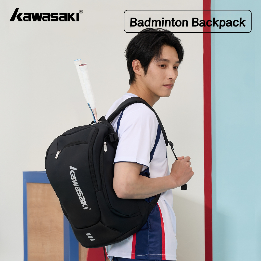 Kawasaki Badminton Backpack 3-Pack Large Capacity Waterproof Sports ...