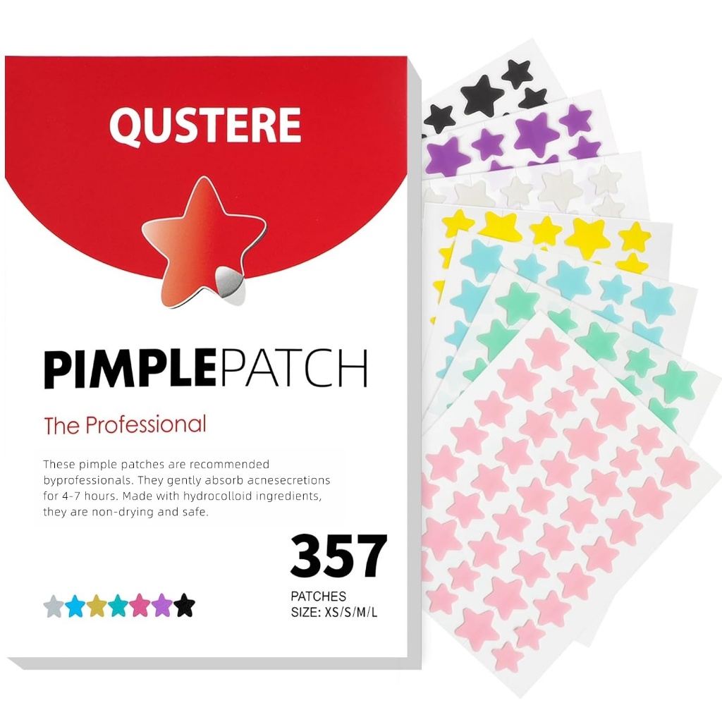 QUSTERE 357 Hydrocolloid Acne Patches Helps absorb impurities and ...